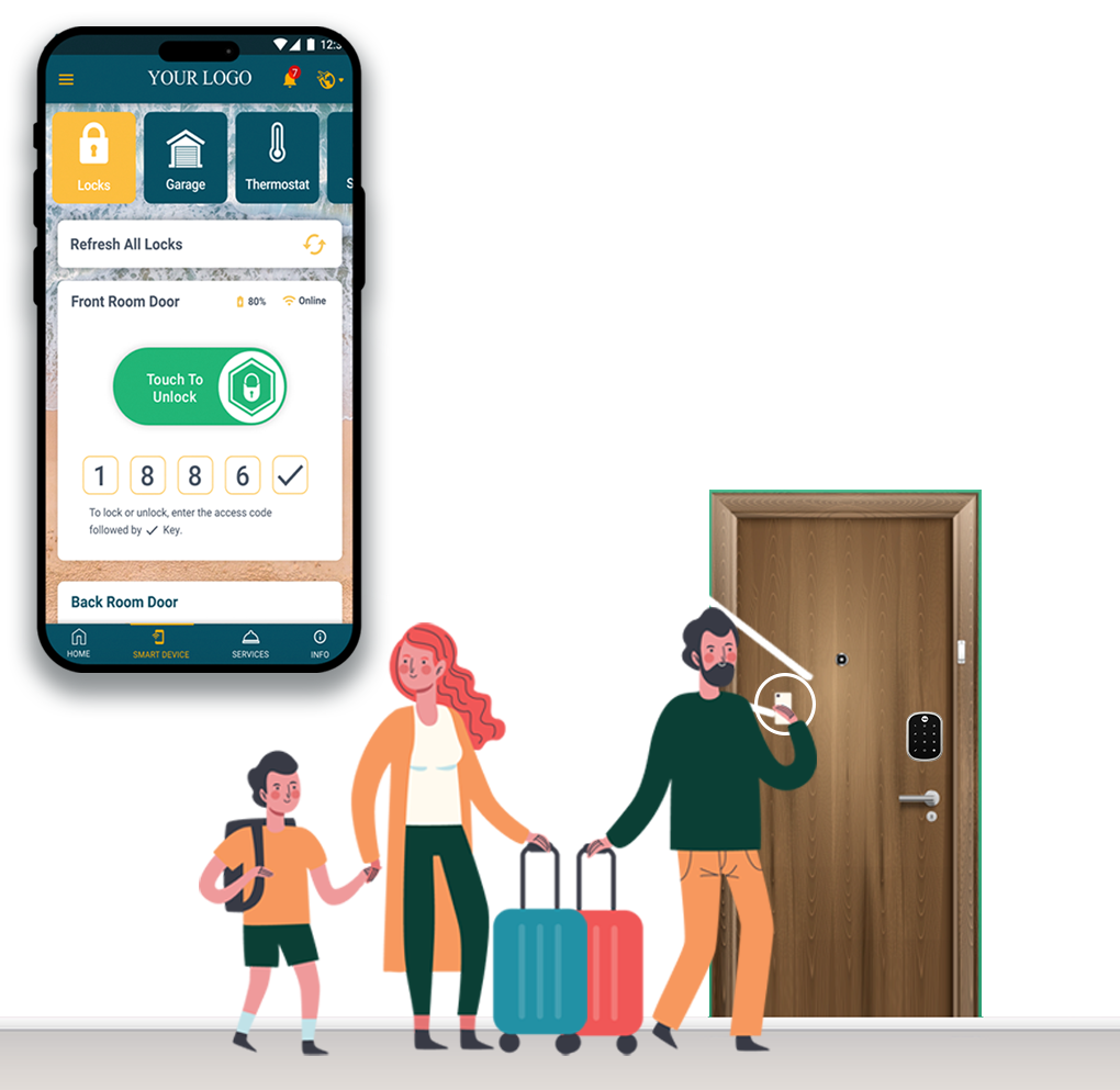Smart Keyless Entry, Contactless Check-In & Checkout for Hotels ...